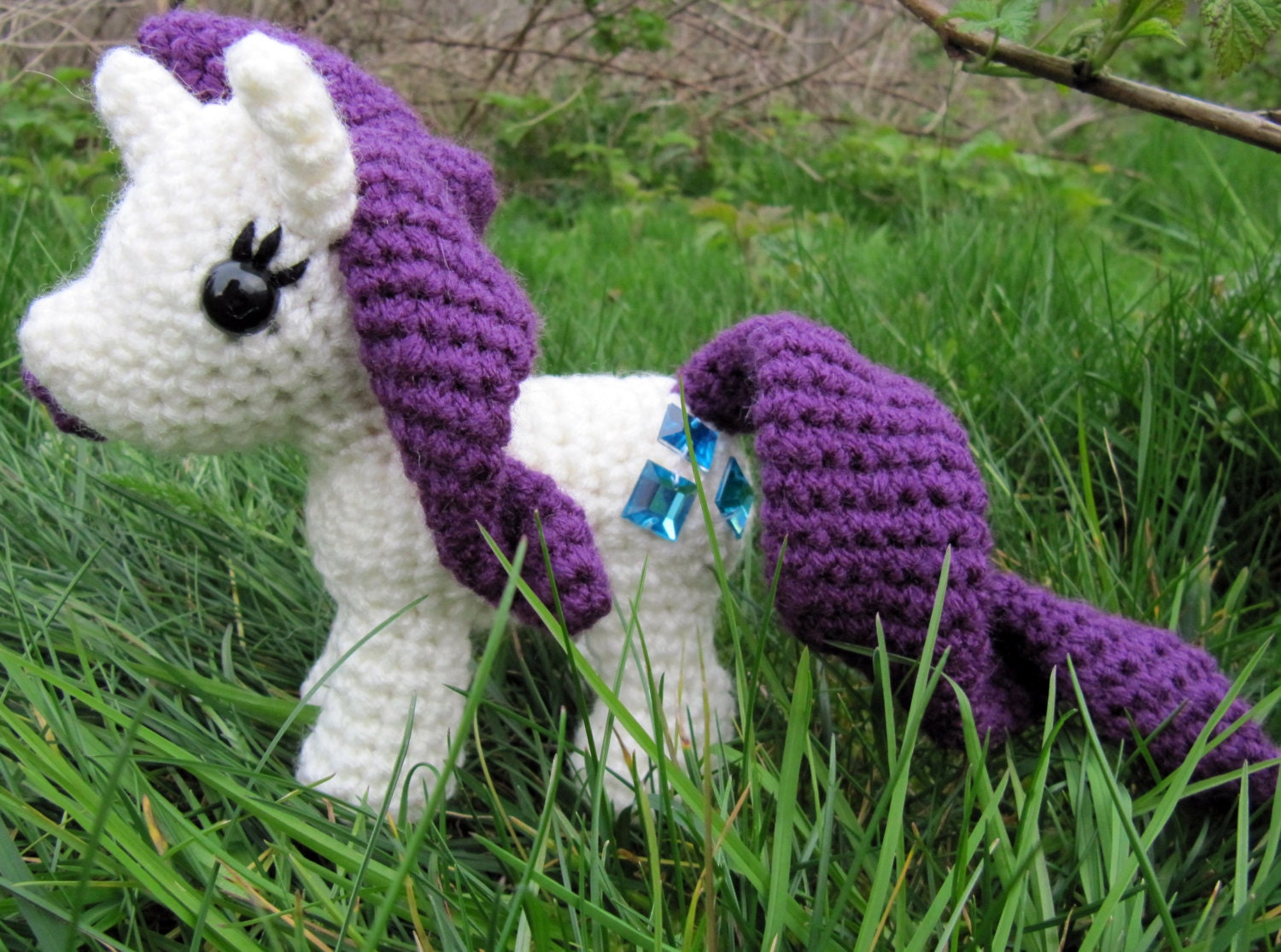 Chibi Rarity Pattern My Little Pony | Etsy
