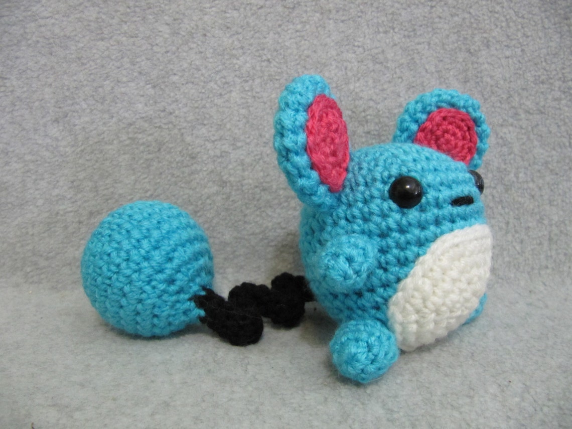 Chibi Marill Pokemon Pattern | Etsy
