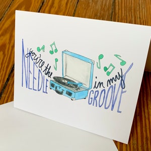 Needle in My Groove Card - Etsy