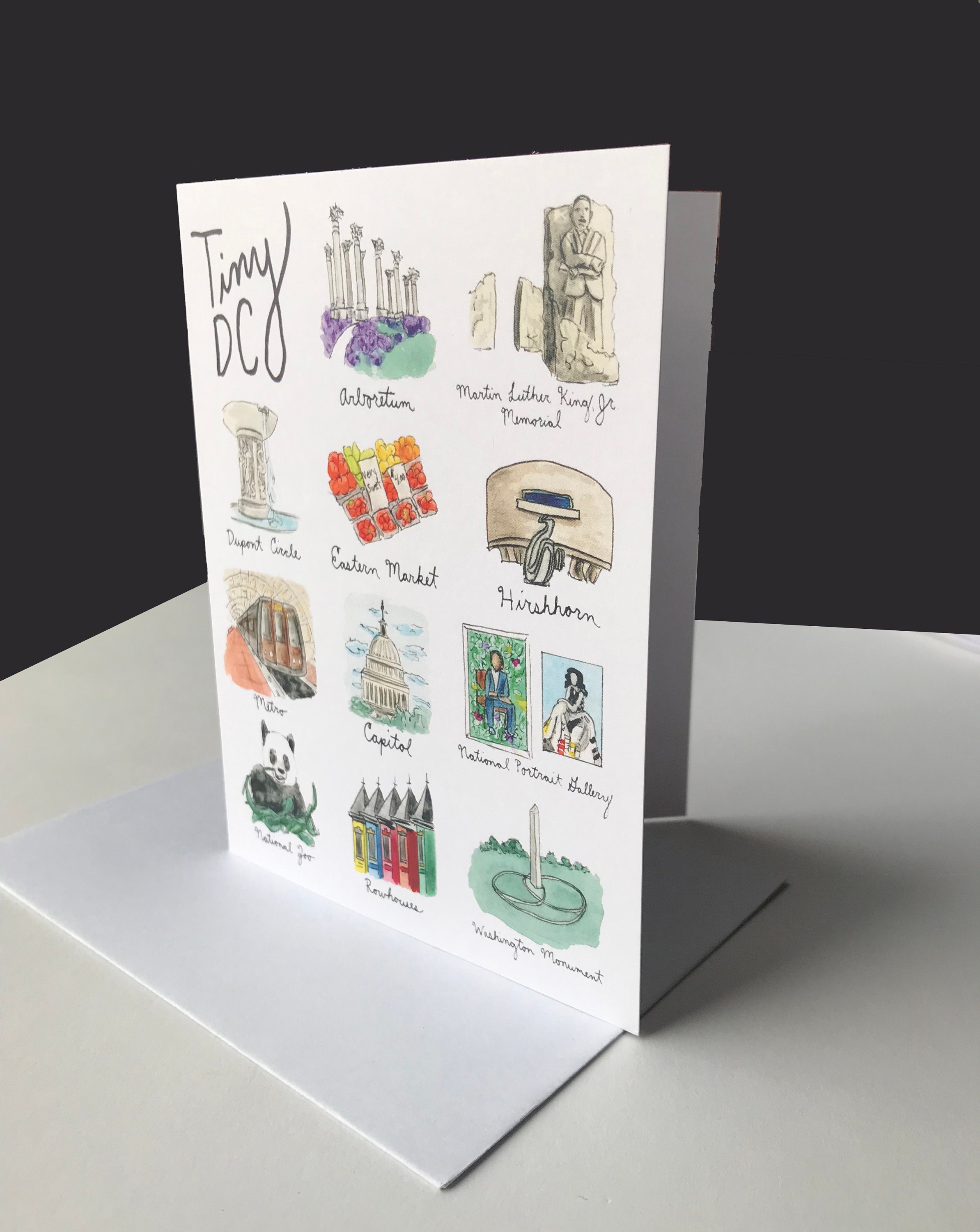 Tiny DC Greeting Card / Individual or Card Set - Etsy