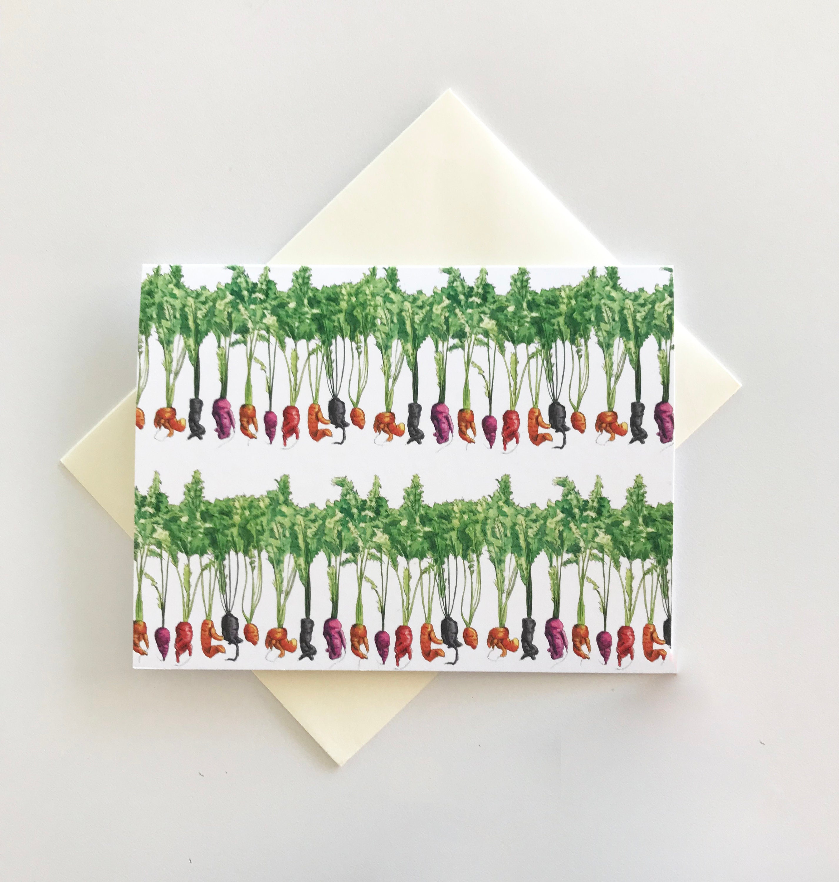 Funky Carrots Greeting Card / individual or card pack | Etsy