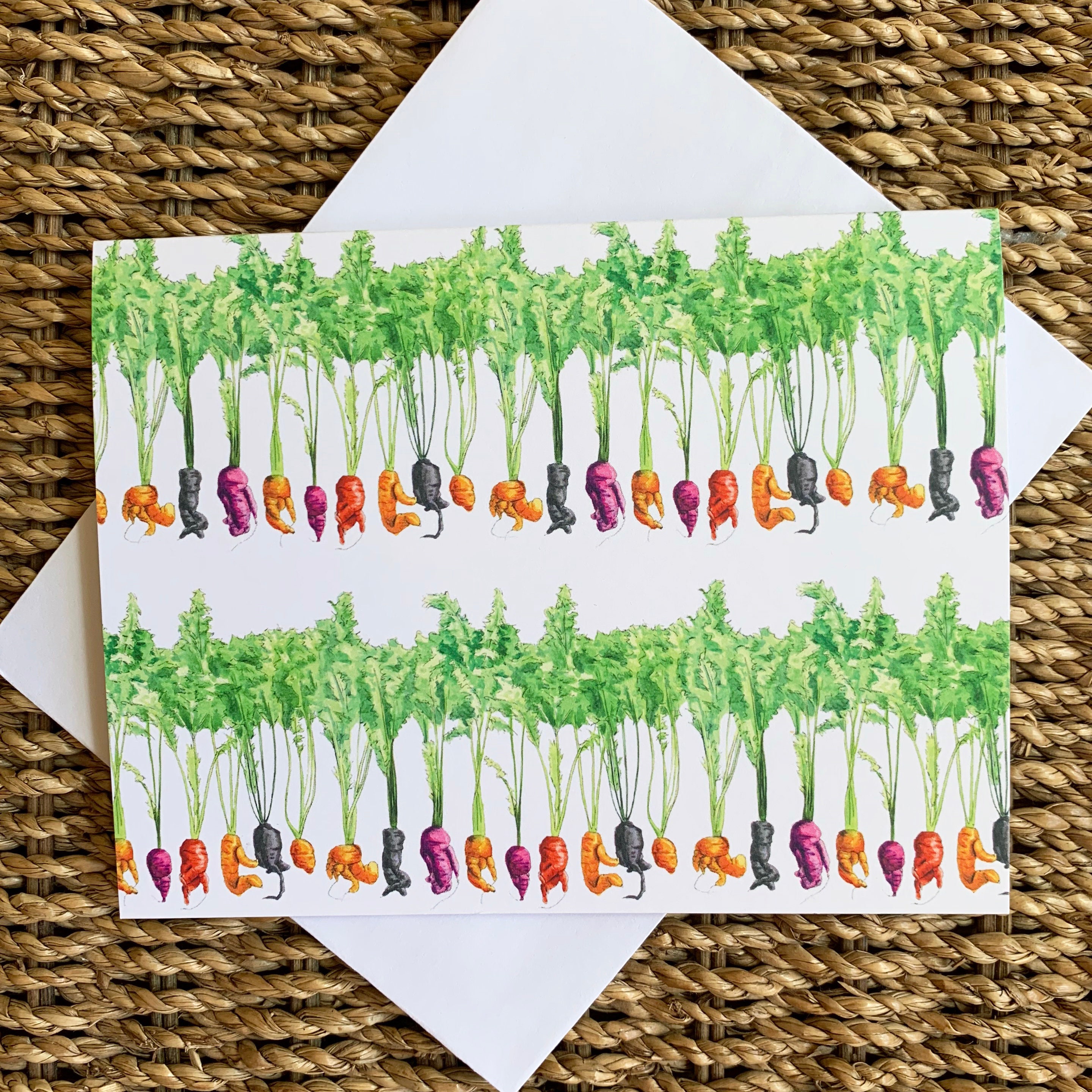 Funky Carrots Greeting Card / individual or card pack | Etsy