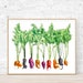Funky Carrots Watercolor Art Print - Etsy