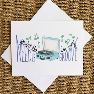 Needle in My Groove Card - Etsy