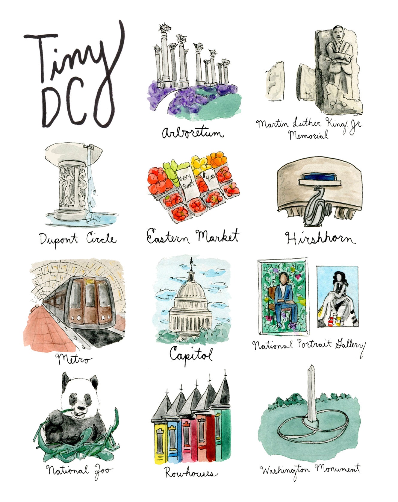 Tiny DC Greeting Card / Individual or Card Set - Etsy