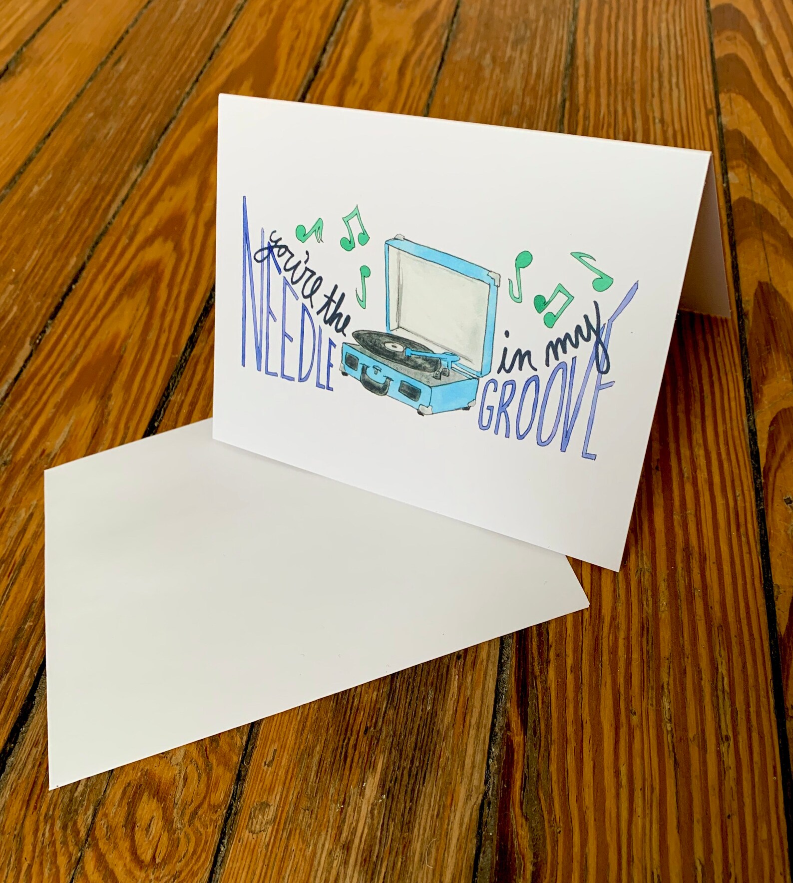 Needle in My Groove Card - Etsy