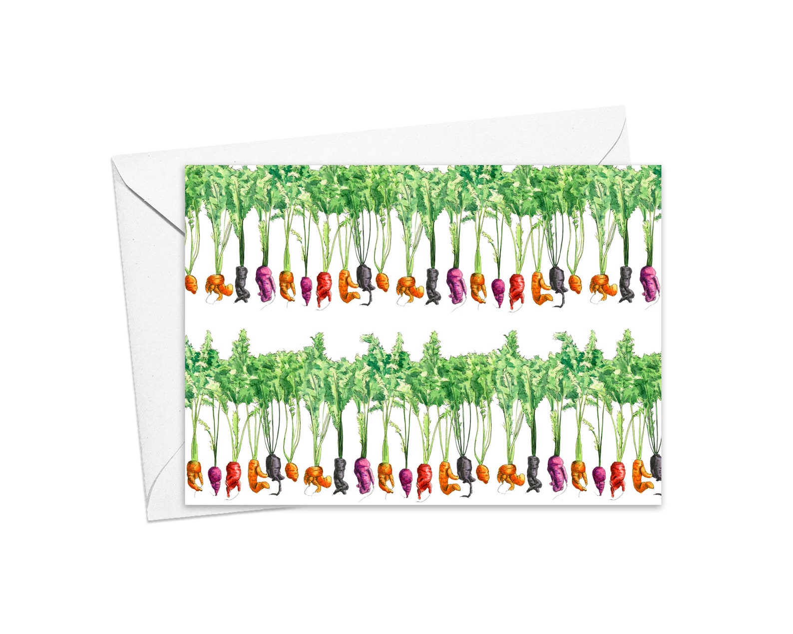 Funky Carrots Greeting Card / Individual or Card Pack - Etsy