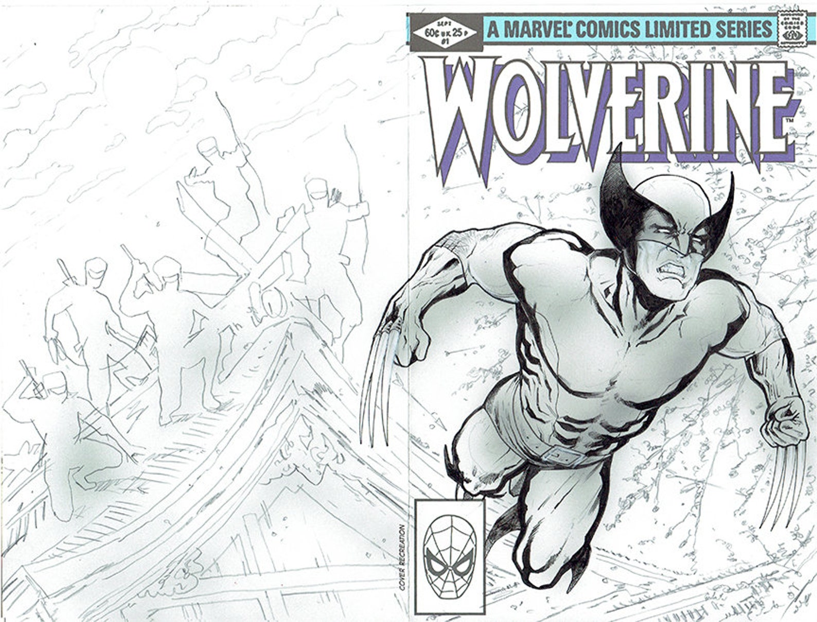 WOLVERINE # 1 Blank Sketch Cover / Frank Miller Series - Etsy