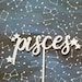 Pisces Cake Topper- Zodiac Cake Topper-pisces Party Decor- Birthday ...