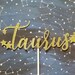 Taurus Cake Topper Zodiac Cake Topper Taurus Party Decor - Etsy