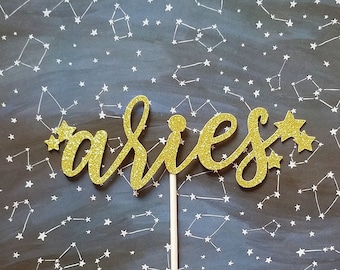 Aries Season Cake Topper Aries Birthday Decorations Aries - Etsy