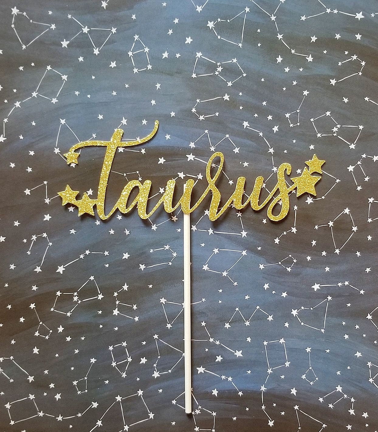Taurus Cake Topper Zodiac Cake Topper Taurus Party Decor | Etsy