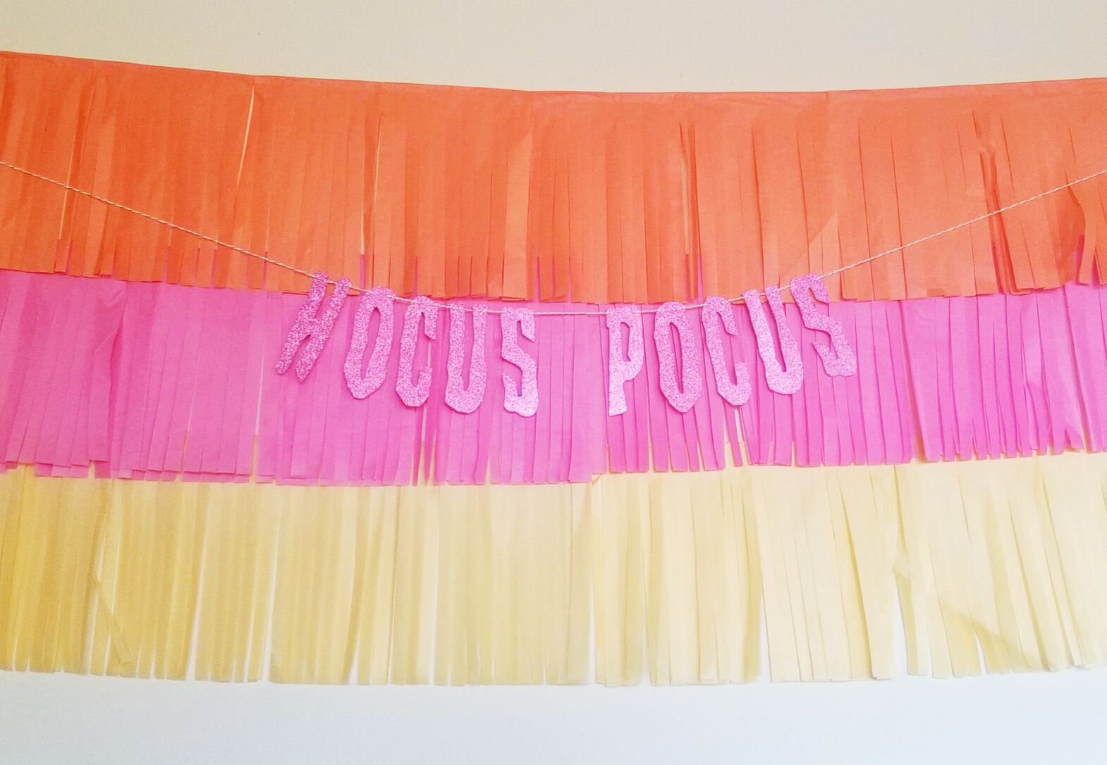 HOCUS POCUS -party Banner-halloween Decor-glitter Banner-garland-wall ...