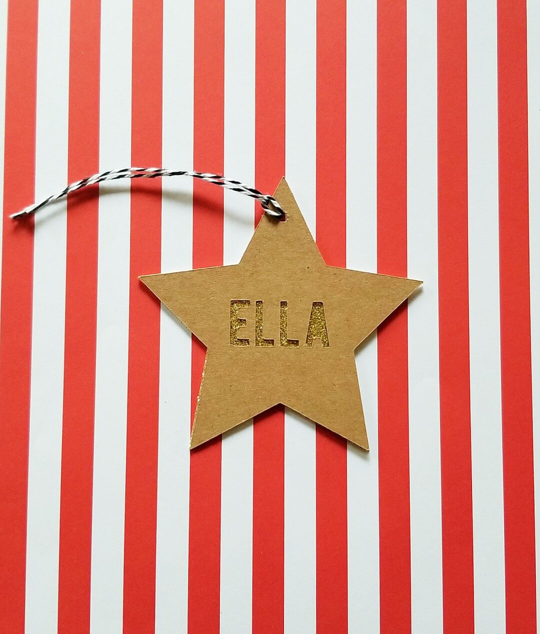 Christmas Gift Tags-custom Name Gift Tags-star Gift Tags-holiday Gift ...