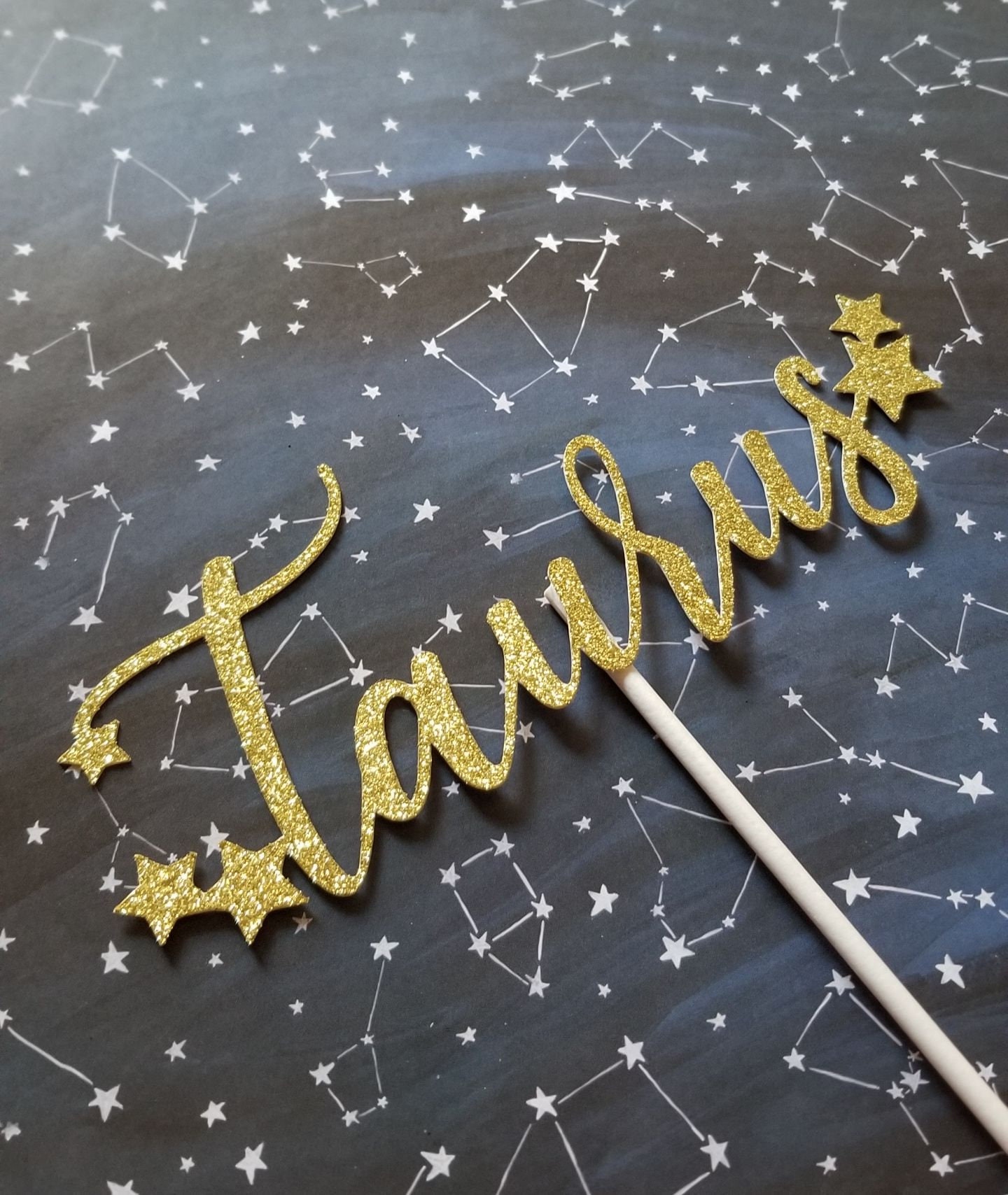 Taurus Cake Topper Zodiac Cake Topper Taurus Party Decor | Etsy