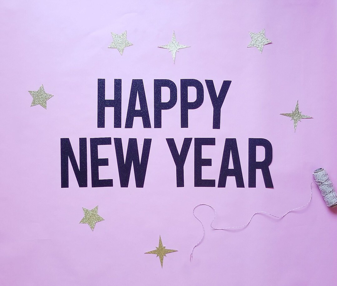 Happy New Year Party Banner-new Year's Eve Banner-garland-nye Banner ...