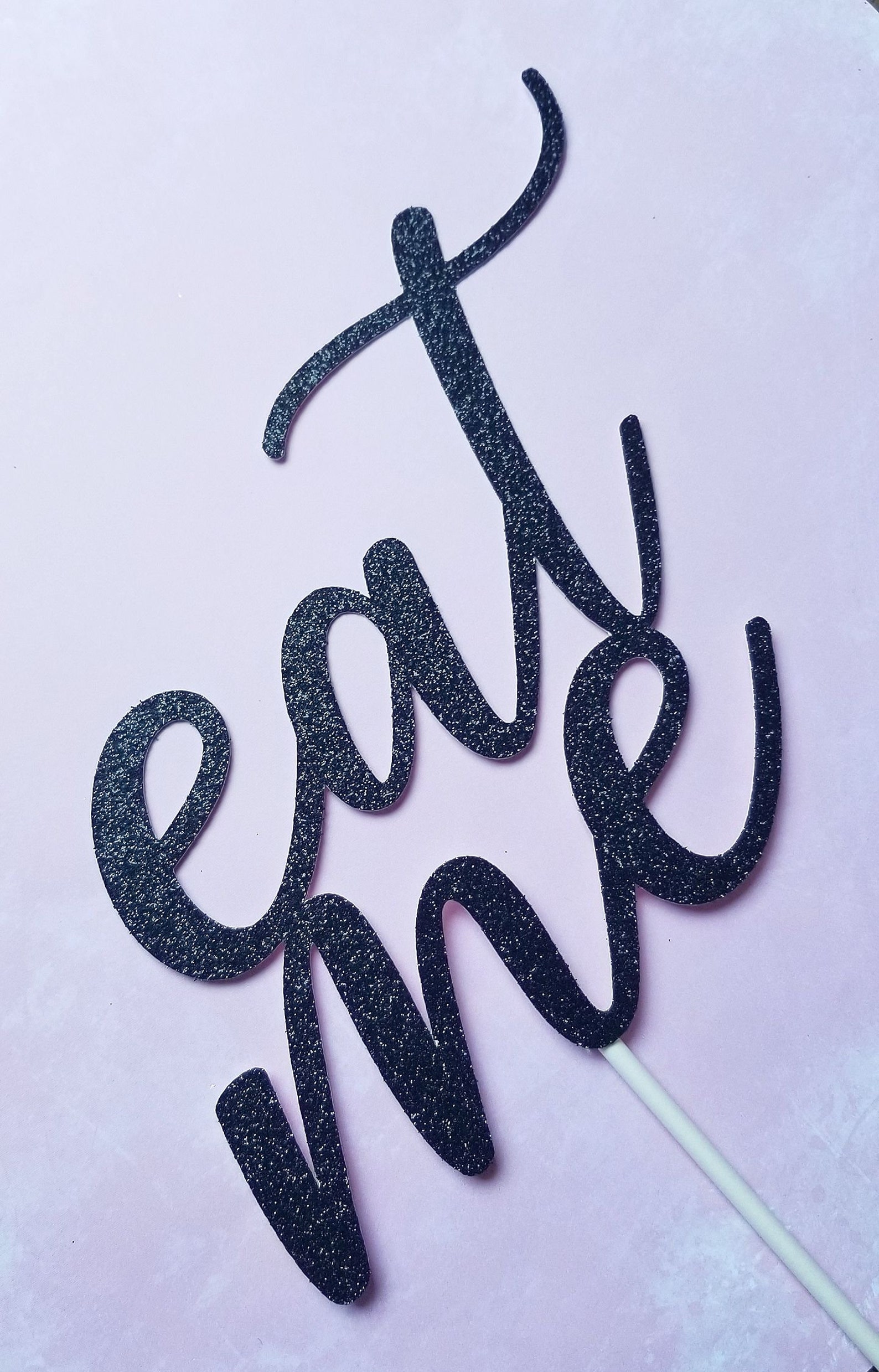 EAT ME Cake Topper-glitter Cake Topper-cake | Etsy