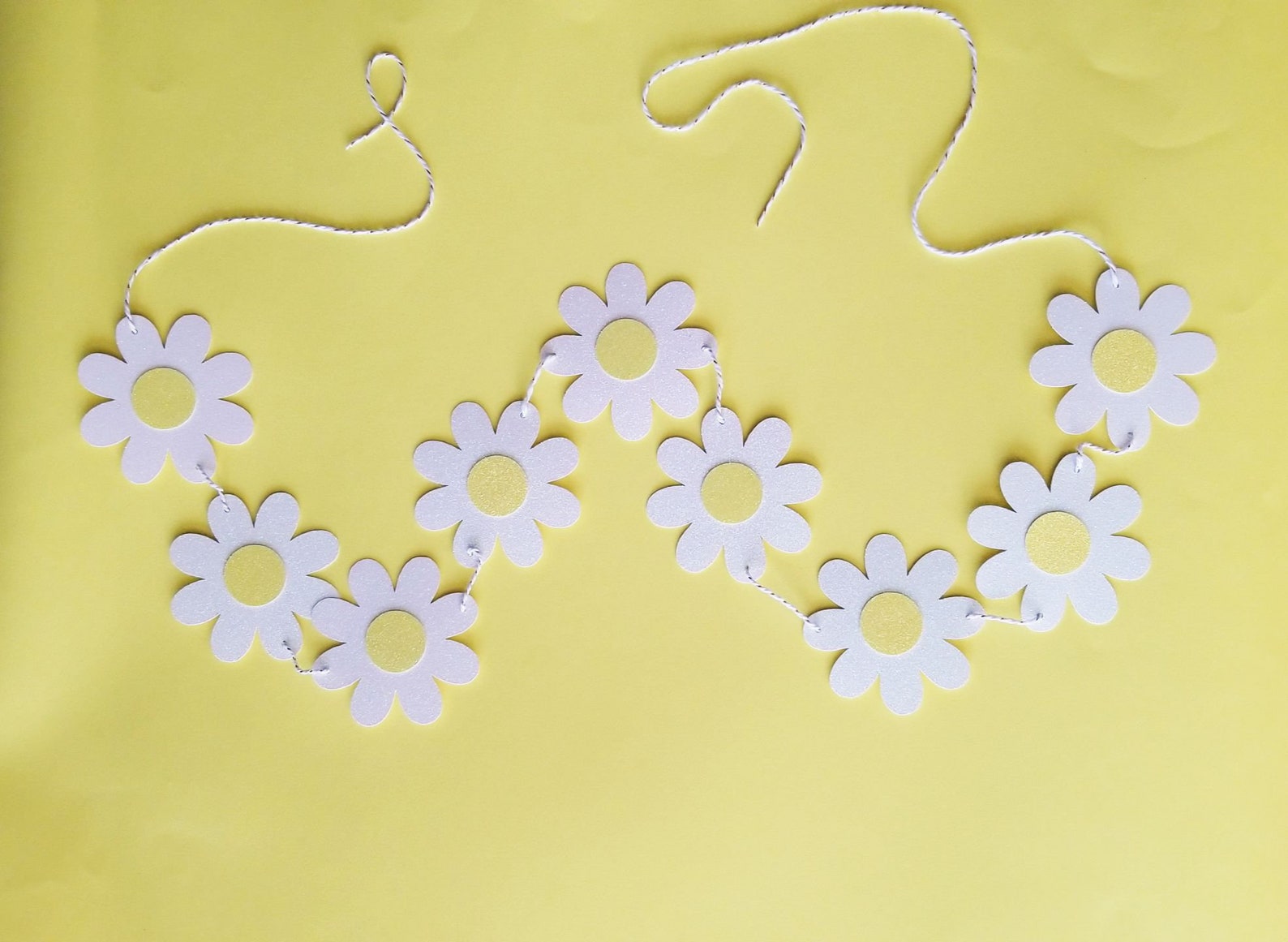 Daisy Garland-daisy Banner- Flower Garland- Flower Banner-party Decor ...