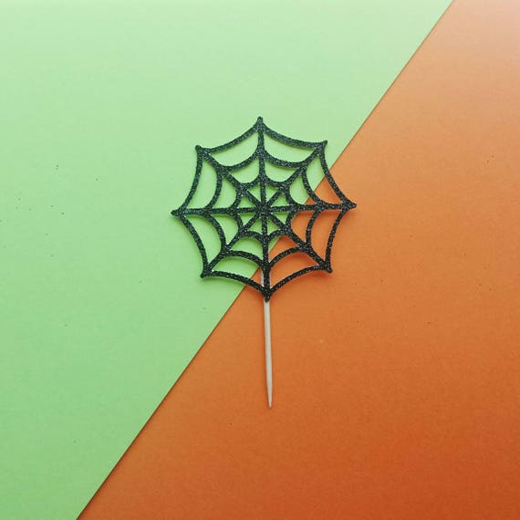 Spiderweb Cupcake Toppers set of | Etsy