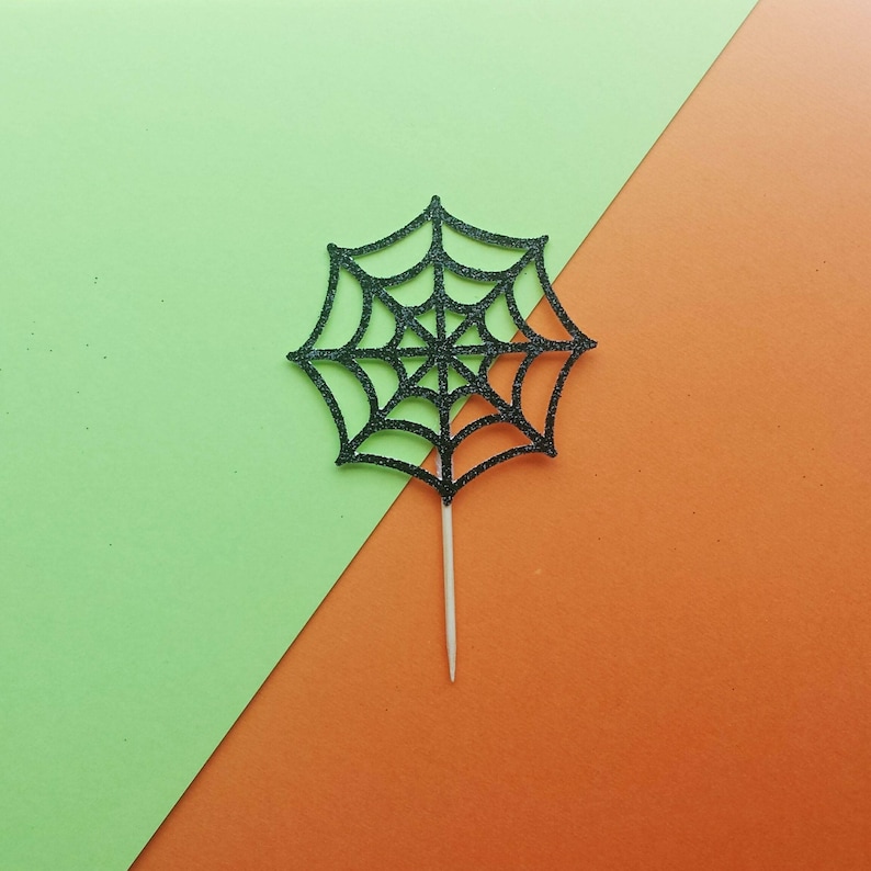 Spiderweb Cupcake Toppers set of - Etsy