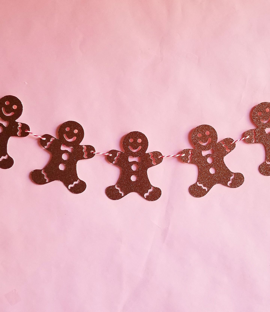 Gingerbread Man Garland - Gingerbread Cookie Decor - Gingerbread Man ...