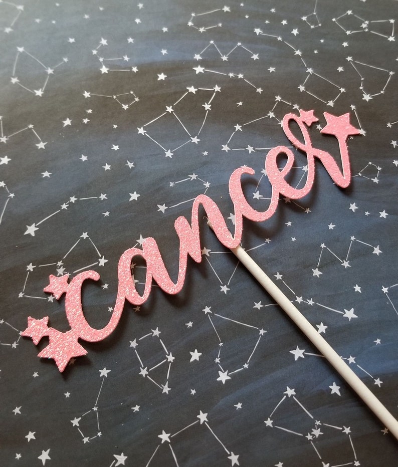 Cancer Cake Topper Zodiac Cake Topper Cancer Party Decor - Etsy