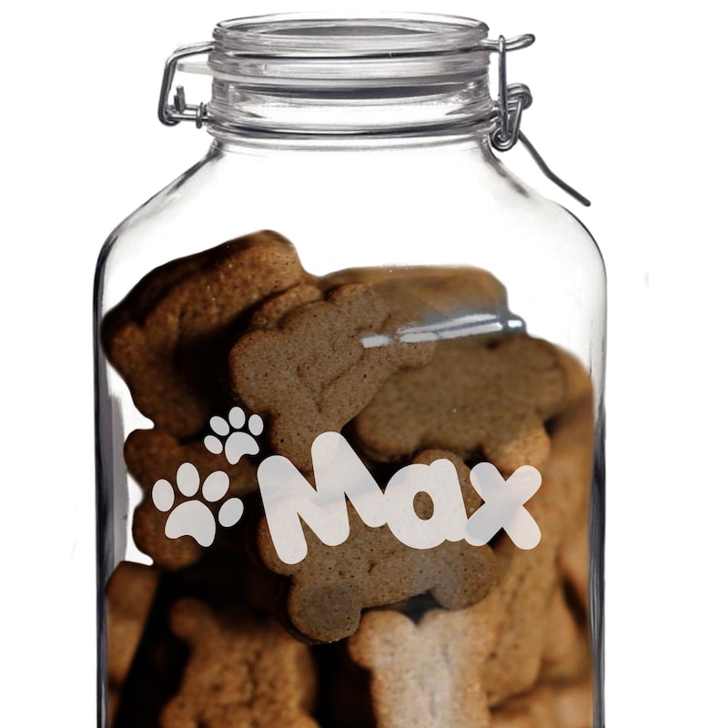 Dog Clear Treat Container - Etsy