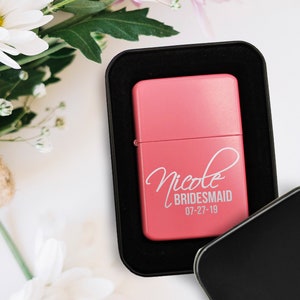 Lighter Custom, Monogrammed Lighter, Cigarette Lighter, Bridesmaid ...