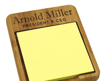 Wood Sticky Note Holder - Etsy