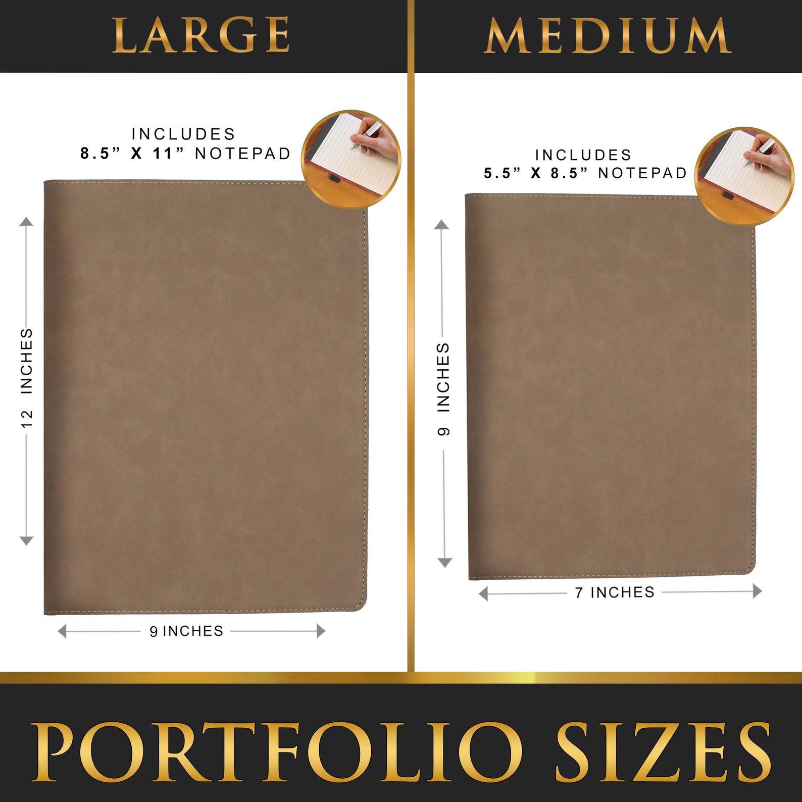 Personalized Leather Padfolio Personalized Notepad Business - Etsy