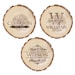 Engraved Log Coasters for Wedding, Personalized Log Coasters Custom ...