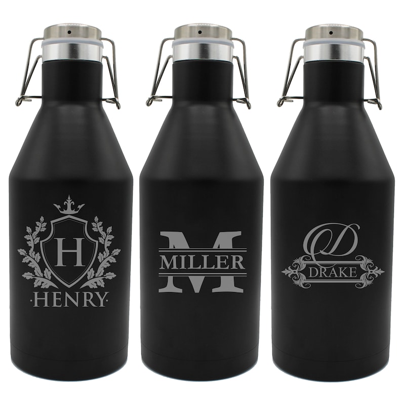 Personalized Growler 64 Oz Water Bottle Monogram Growler - Etsy