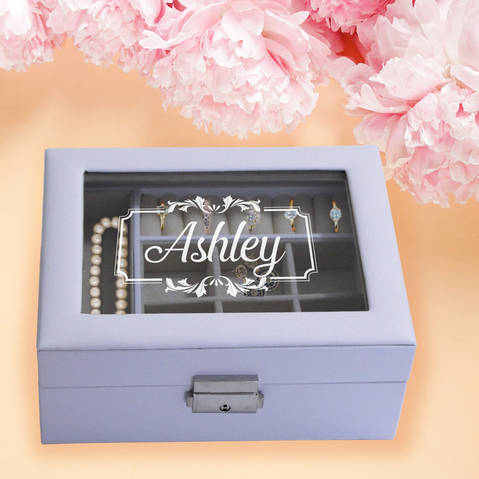 Personalized Jewelry Case Engraved Jewelry Box Custom - Etsy