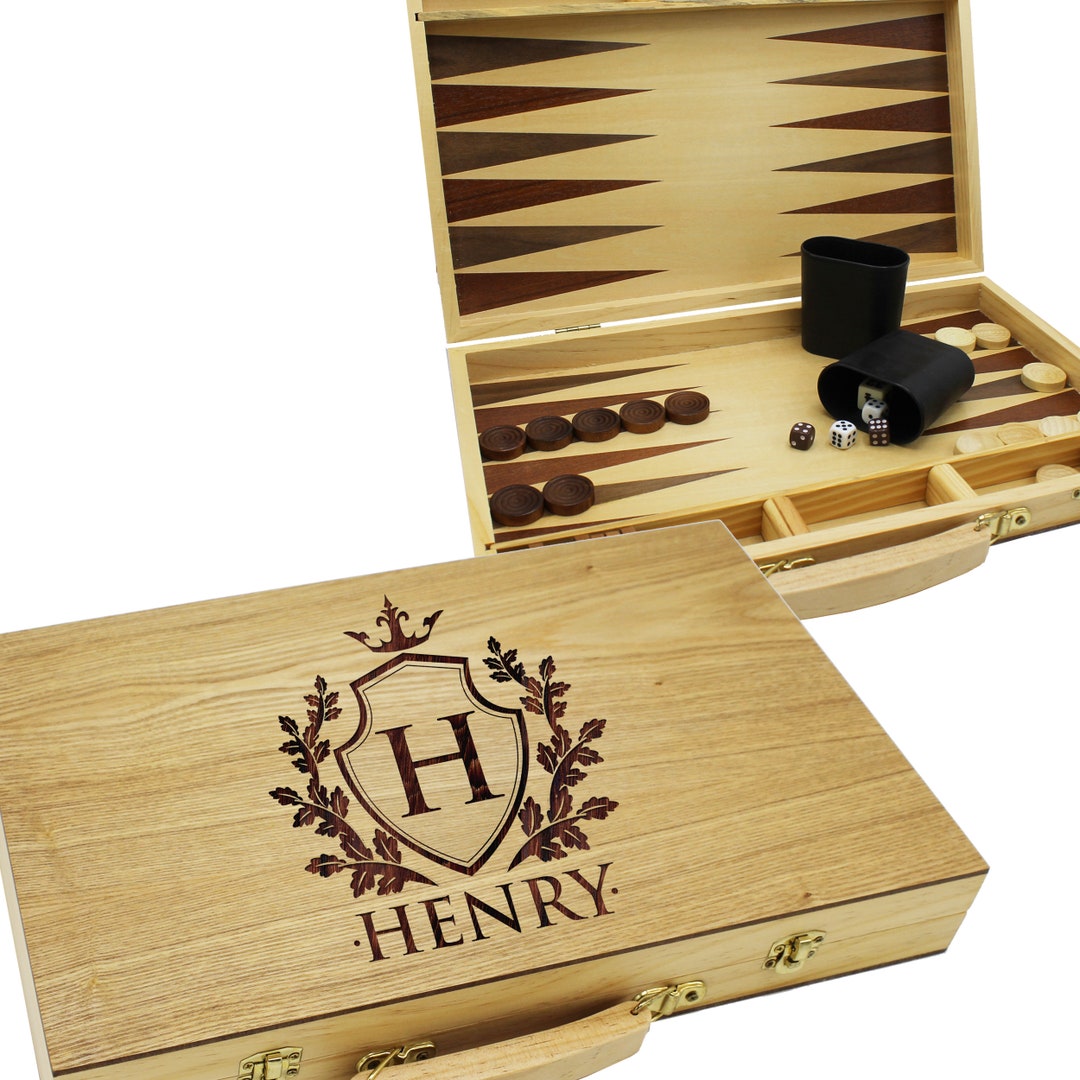 Backgammon Set Wood, Gifts for Grandparents, Classic Games, Wood Game ...
