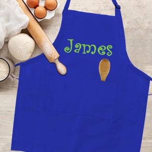 Apron for Adults, Personalized Baking Apron, Embroidered Apron, Baking ...