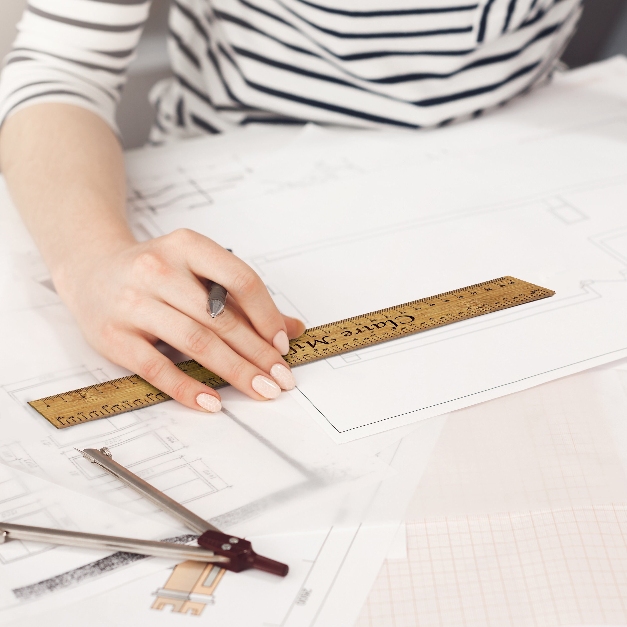 Personalized Ruler Custom Ruler Engraved Ruler Monogrammed - Etsy Israel