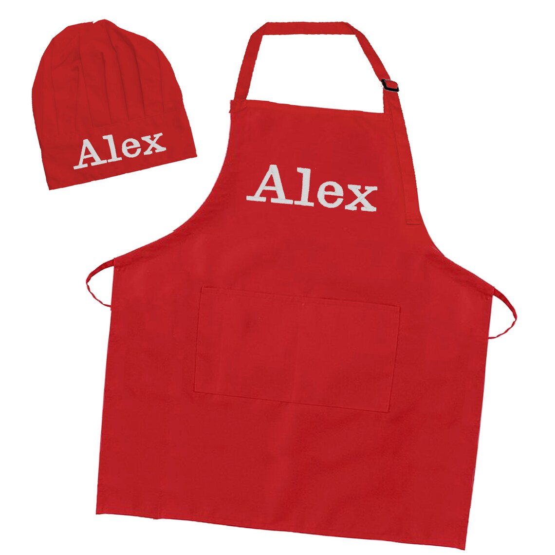 Apron and Chef Hat Set for Adults, Monogrammed Apron and Hat, Custom ...