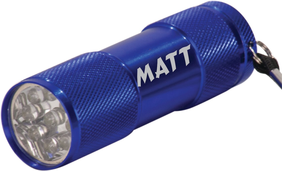 Engraved Flashlight, Personalized LED Flashlight, Monogrammed Groomsmen ...