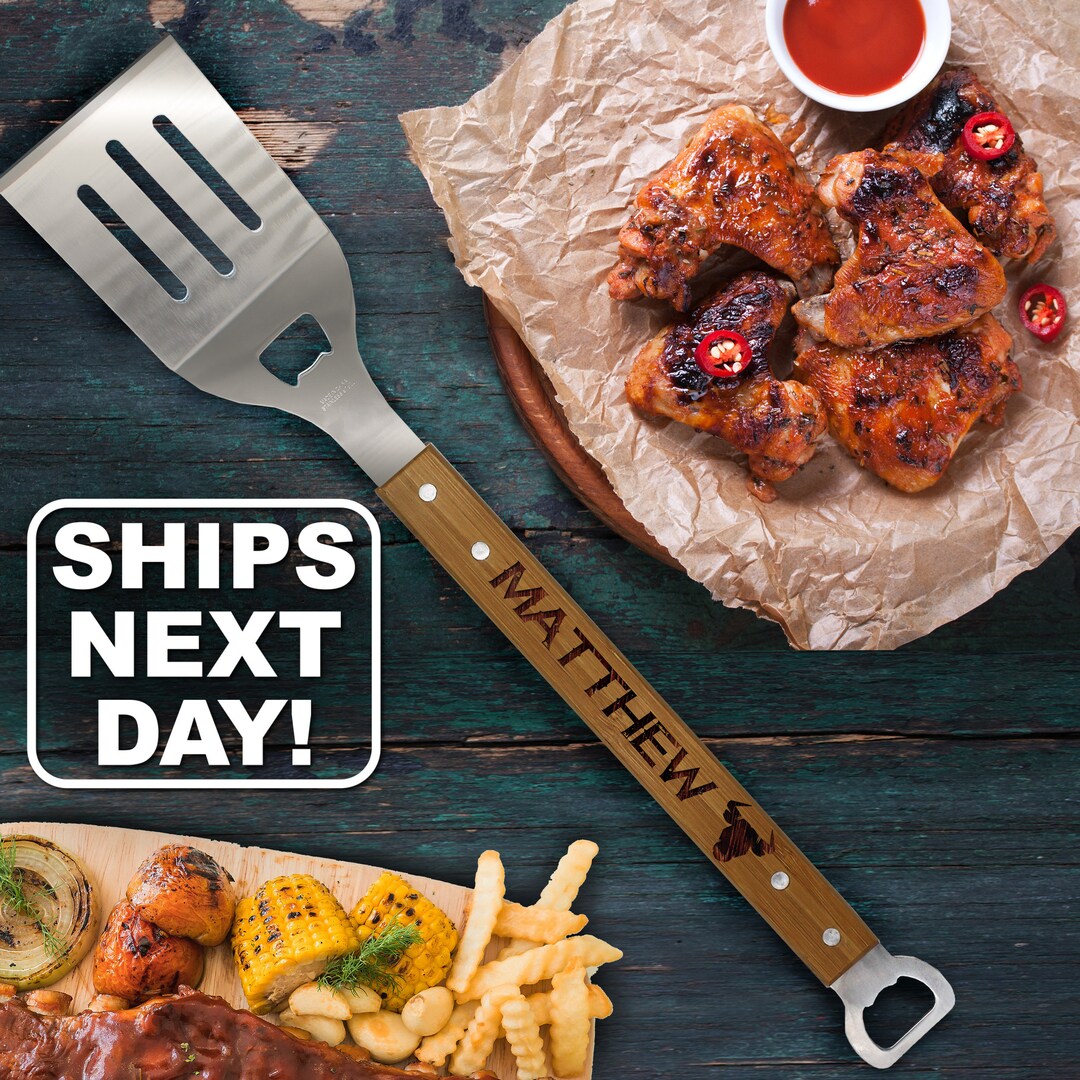 Custom Grilling Spatula, Personalized Grilling Spatula, Engraved Grill Accessories, BBQ Grilling ...