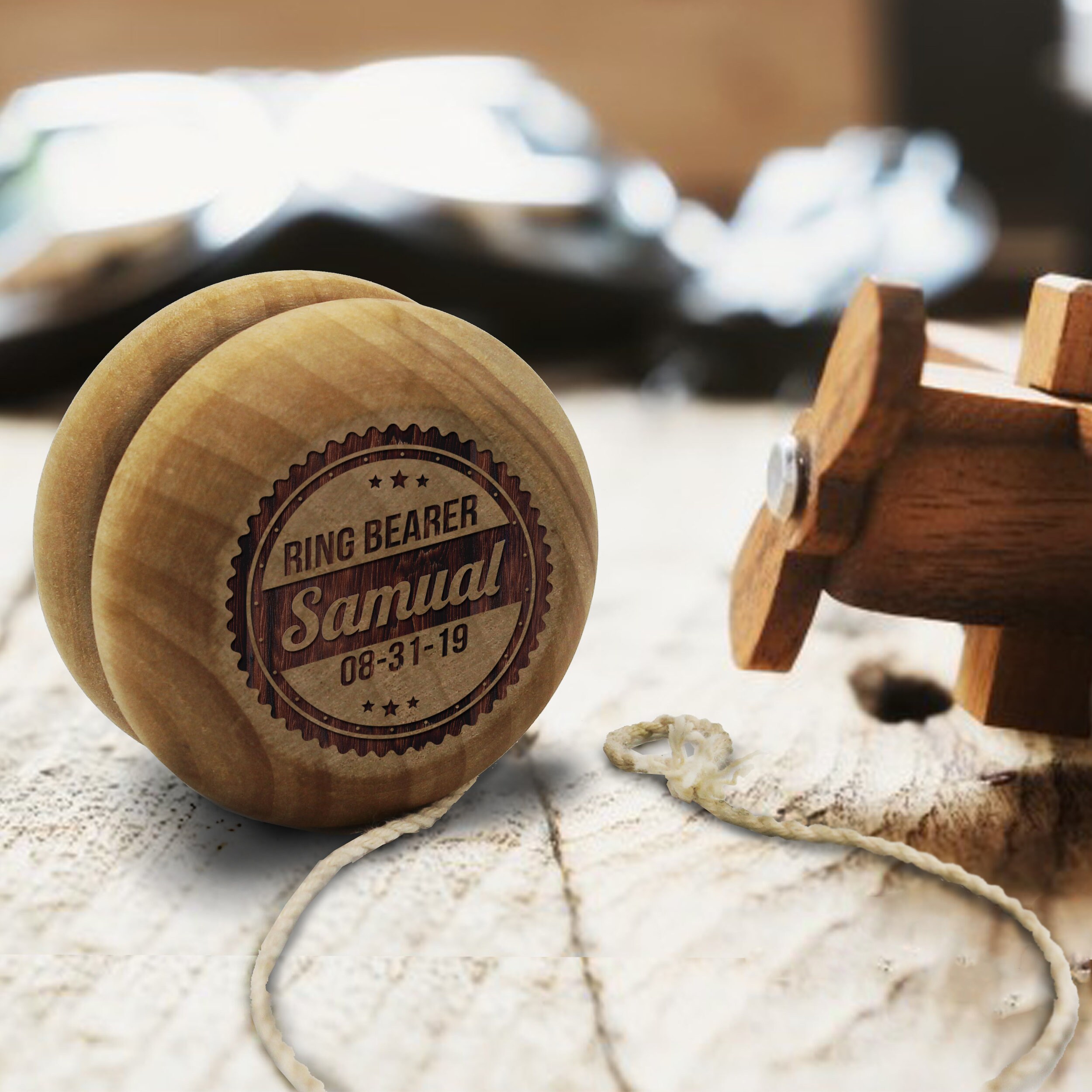 Wooden Yoyo, Yo-yo Toy, Wood Yo Yo, Ringbearer Gift, Party Favor for ...