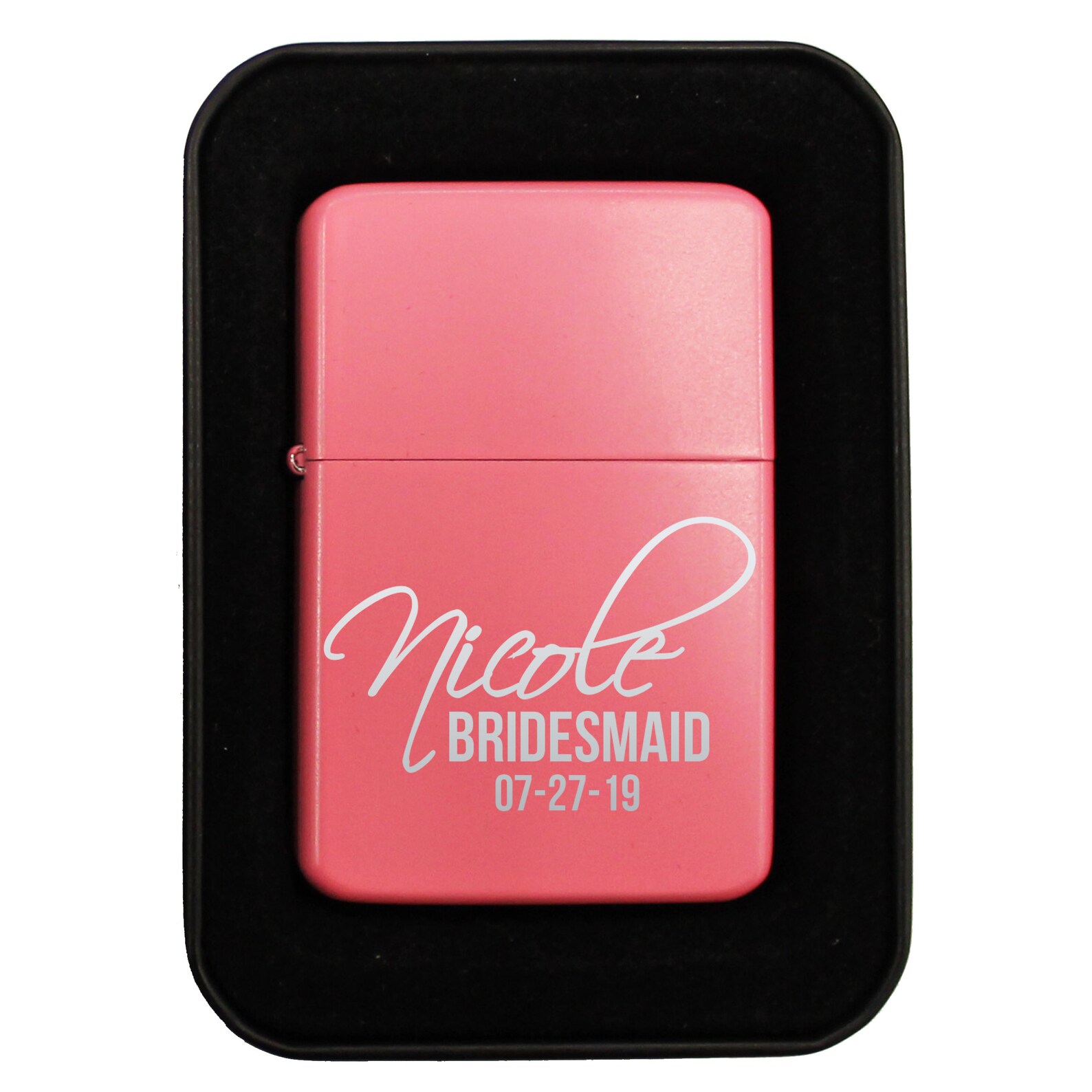 Pink Lighter, Custom Engraved Lighter, Flip Top Lighter, Cigarette ...