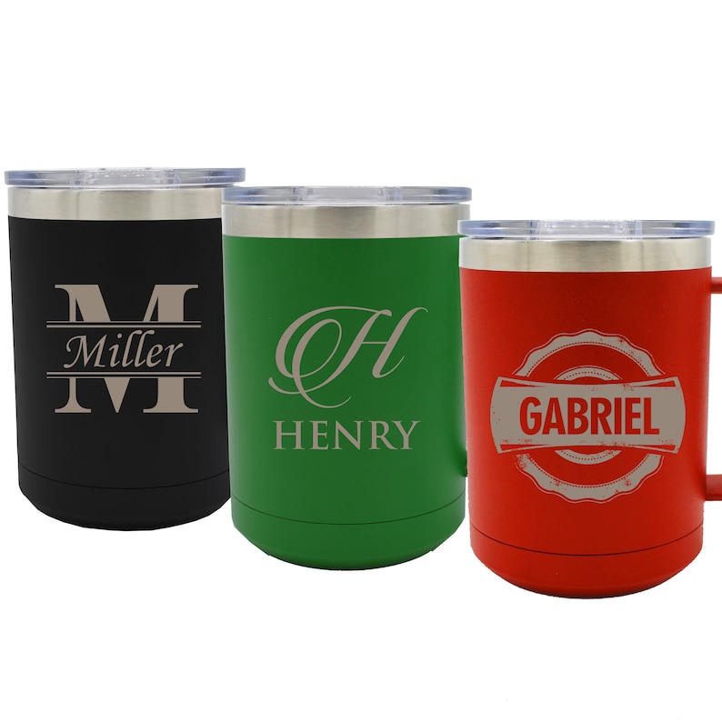 Personalized Insulated Coffee Mug Engraved Stainless Steel - Etsy