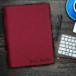 Personalized Portfolio Engraved Leather Portfolio - Etsy