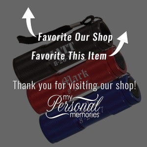 Personalized Flashlight, Engraved LED Flashlight, Flashlight Small ...