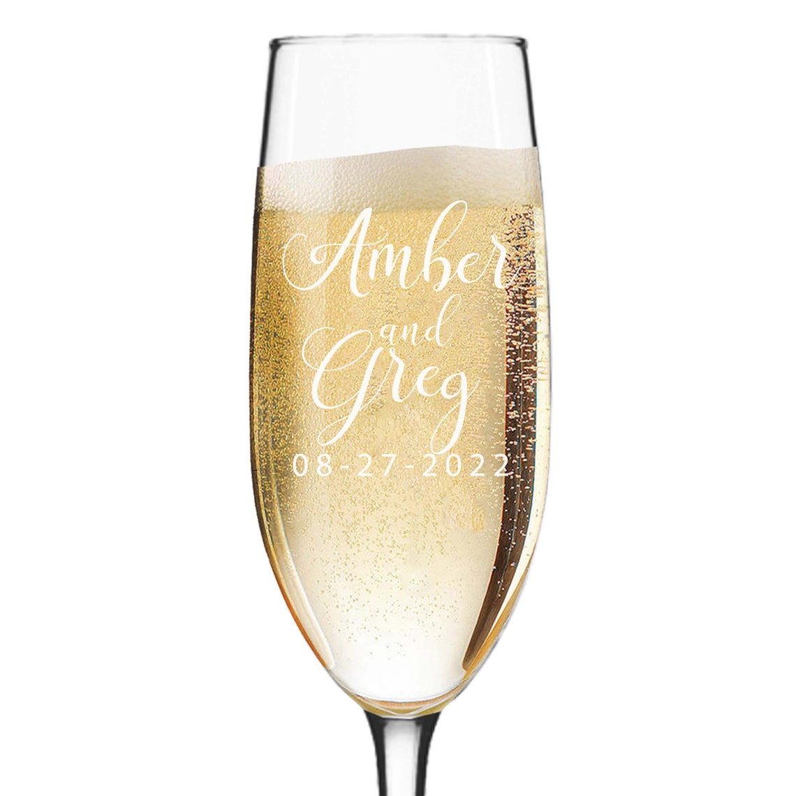 Personalized Champagne Flute Favors, Custom Stemless Flute Favors, Bulk ...