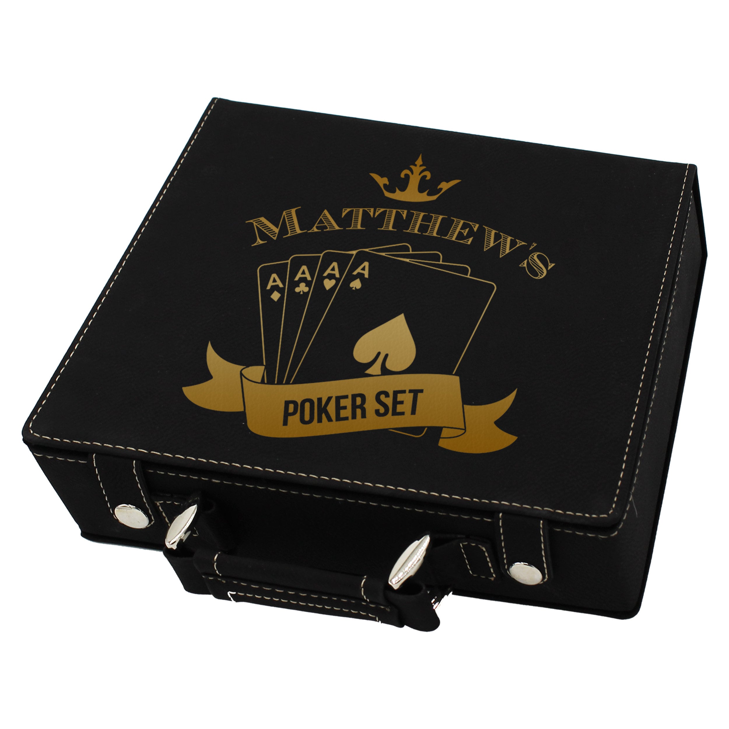 Poker Player Gifts, Poker Set, Personalized Poker Case, Engraved Poker ...