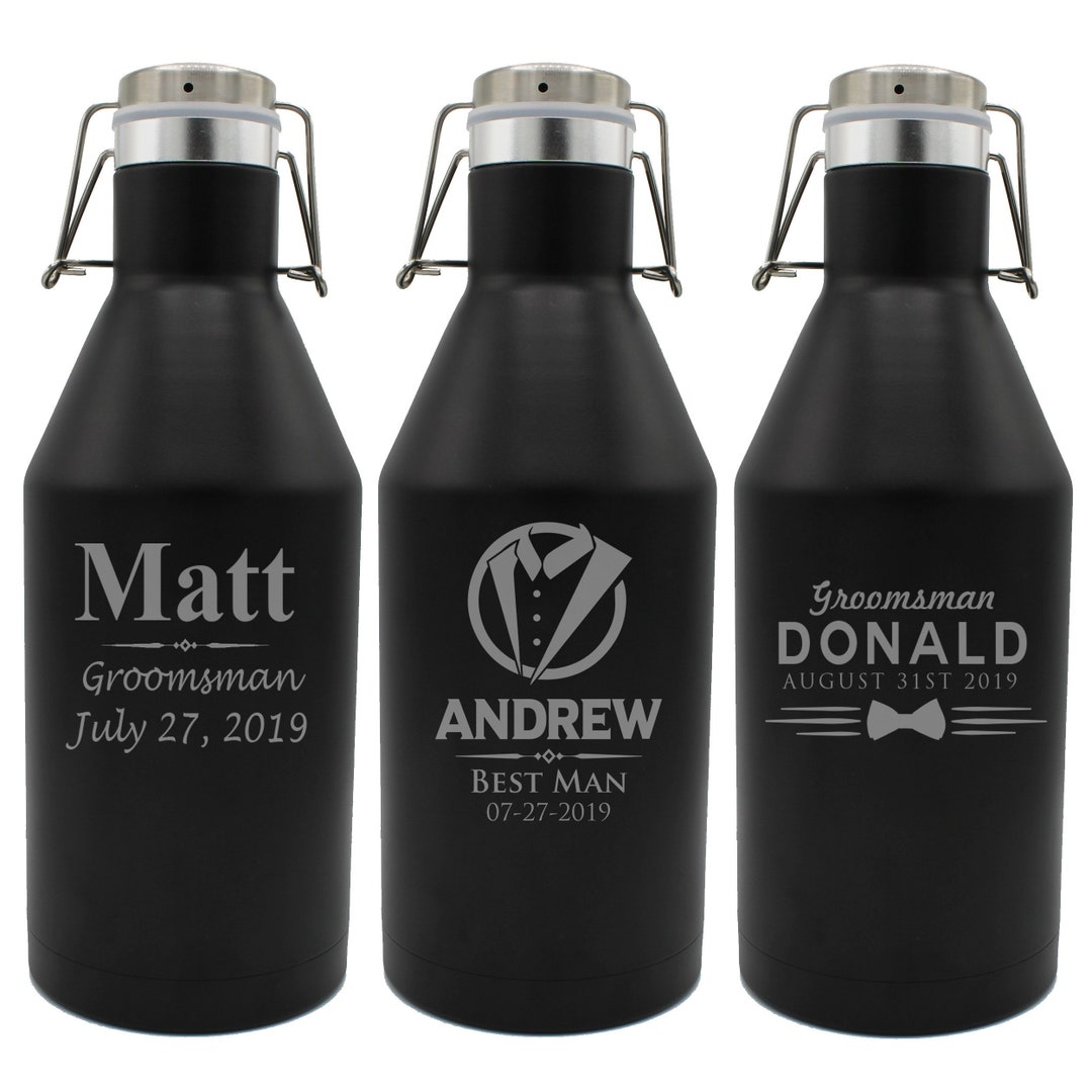 Personalized Growler, 64 Oz Water Bottle, Monogram Growler ...