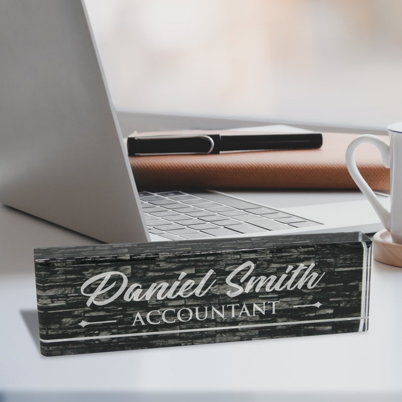 Desk Accessories for Women Custom Desk Sign Desk Nameplate - Etsy