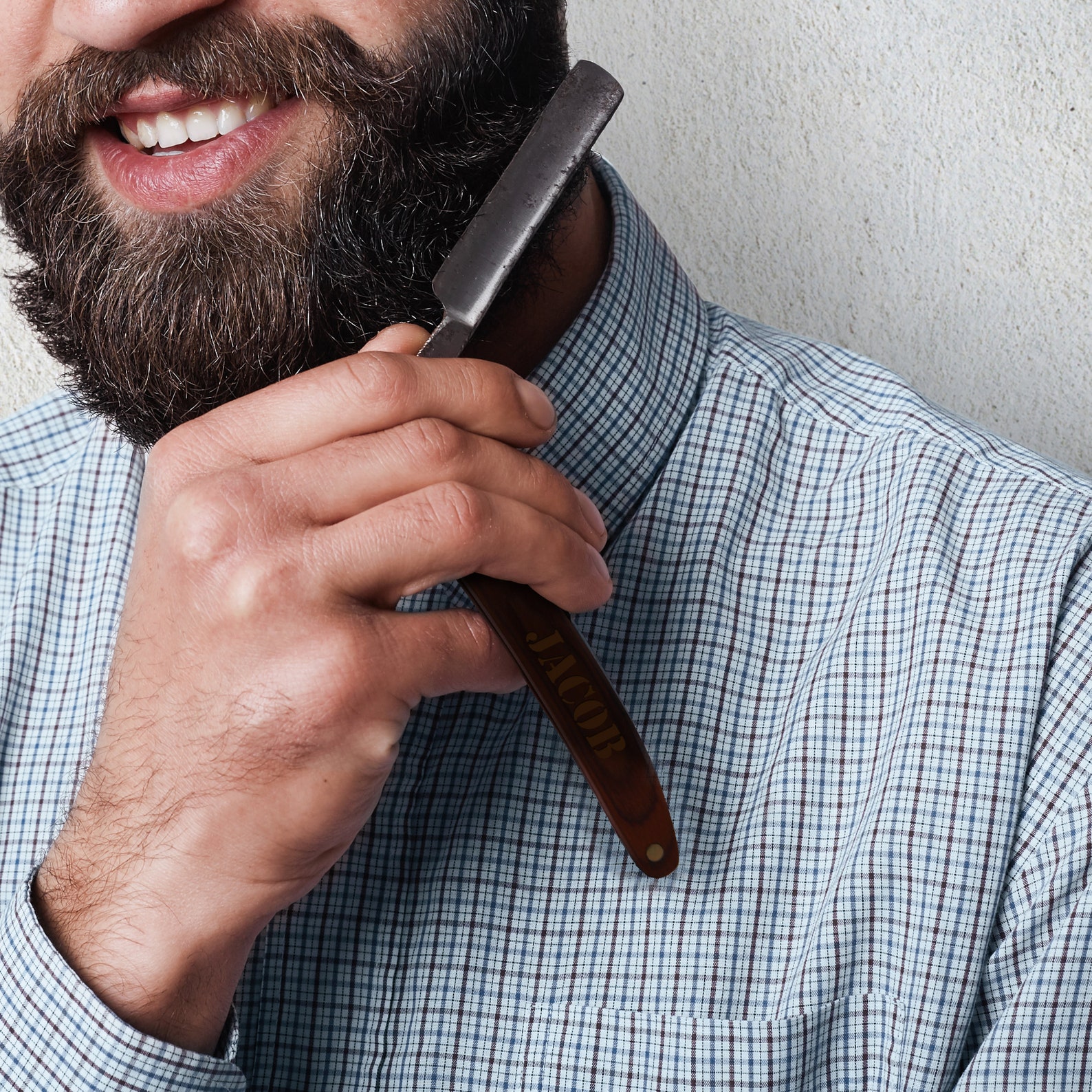 Groomsmen Straight Razor, Best Man Shavette Razor, Custom Barber Razor ...
