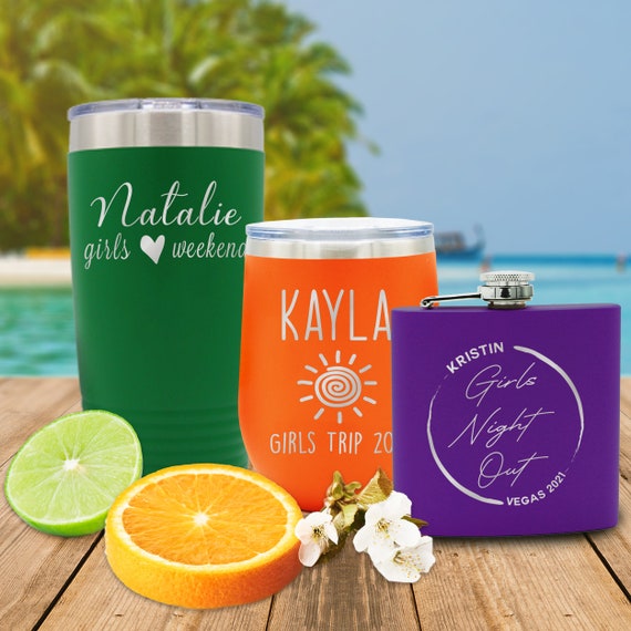 Custom Personalized Girls Trip Cups Customized Girls Weekend | Etsy